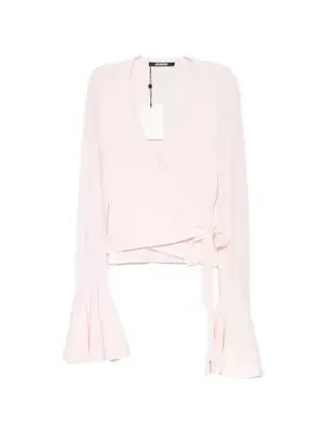 Jacquemus Paysan Flared-sleeve Wrap Sweater