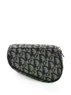Dior 1998 Saddle Oblique-pattern Clutch Bag