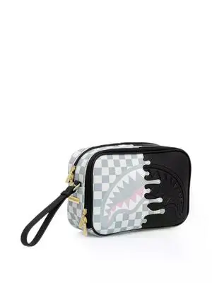 SPRAYGROUND Check Print Shark Makeup Bag