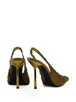 LE SILLA Ruched Slingback Pumps