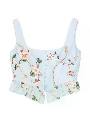 Agua Bendita Square Neck Camis Tanks For Women