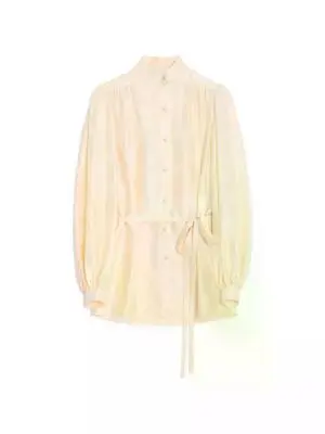 Valentino Garavani Jacquard Pattern Polka Dot Striped Shirt