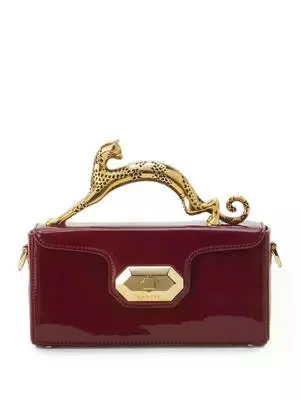 LANVIN Pencil Cat Nano Bag In Patent Leather - Red
