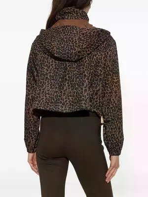 The Upside Ludlow Leopard-print High Neck Jacket