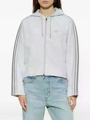 Adidas Logo-embroidered 3-stripes Hoodie