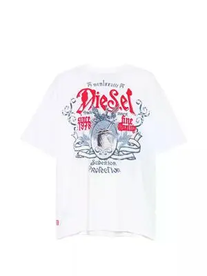 DIESEL® Graphic-print Crew-neck T-shirt