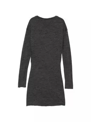 JIL SANDER Long-sleeve Crew-neck Double Layer Mini Dress