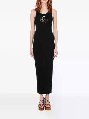Moschino Embroidered Stretch Cotton Dress