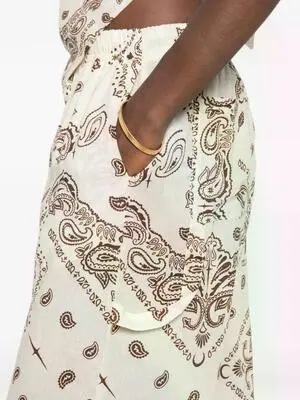 VENUJA Paisley-print Wide-leg Trousers