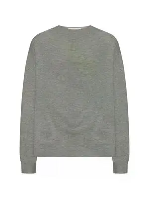 Fear Of God Signature 90s Waffle-knit Sweater - Grey