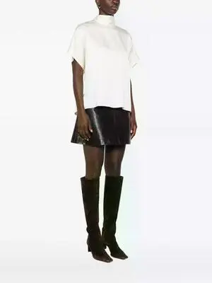 Brunello Cucinelli High-neck Silk Blouse