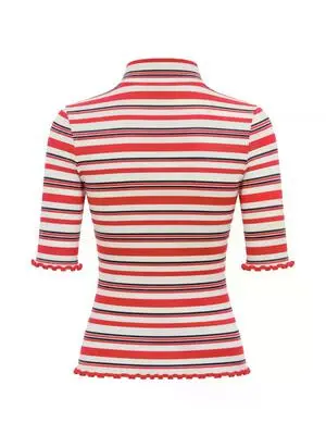 Tommy Hilfiger Striped High Neck T-shirt