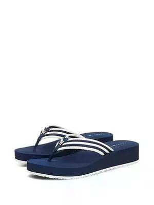 Tommy Hilfiger Stripe-detail Platform Flip-flops