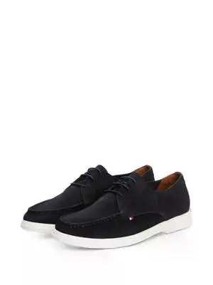 Tommy Hilfiger Moc Toe Suede Lace-up Derby Shoes