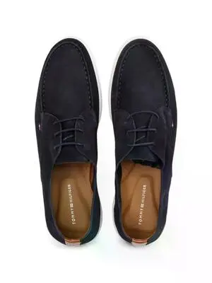 Tommy Hilfiger Moc Toe Suede Lace-up Derby Shoes