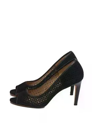 Tory Burch Elinor Suede Heeled Pumps - Black
