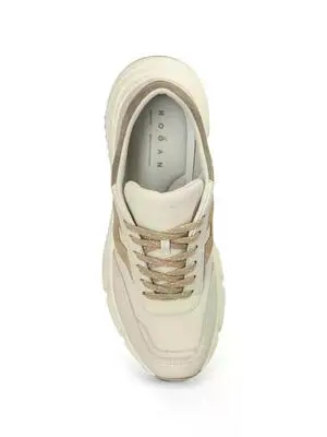 Hogan Logo-patch Suede-panel Sneakers