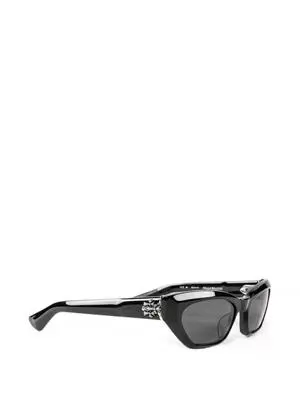 Chrome Hearts Cat Eye Sunglasses With Logo Plaques