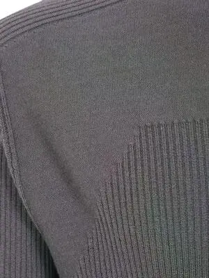 Rick Owens Ribbed-knit Panelled Sweater
