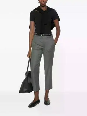 DONDUP Straight-leg Wool Trousers With Pressed Crease