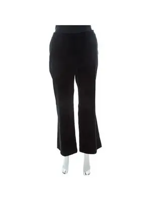 Alexander McQueen Velvet Trousers - Black