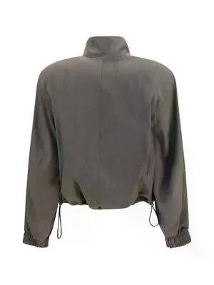 Attico High-neck Zip-up Bomber Jacket