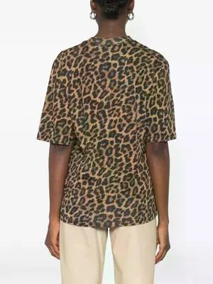 ANINE BING Leopard Print T-shirt