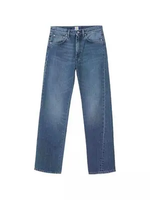TOTEME Washed-effect Twisted-seam Jeans - Blue