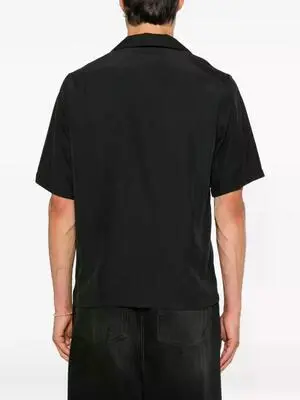 Amiri Logo-embroidered Camp-collar Shirt