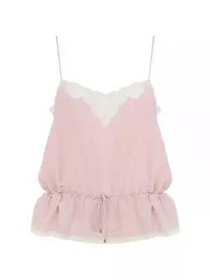 Chloé Lace-trimmed Camisole - Pink