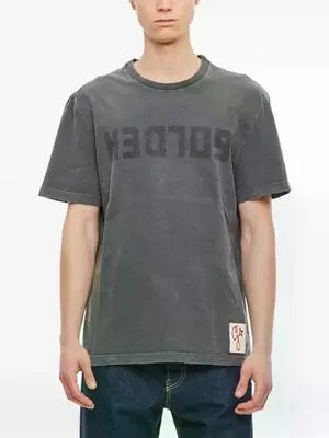 GOLDEN GOOSE Logo-print T-shirt - Grey