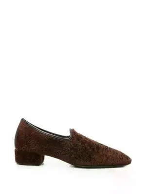 HERBERT LEVINE Soft Touch Leather Loafers - Brown