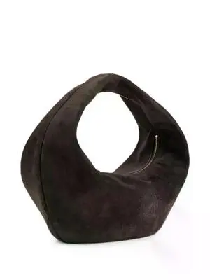 Khaite Olivia Suede Top-handle Shoulder Bag - Brown