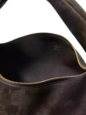 Khaite Olivia Suede Top-handle Shoulder Bag