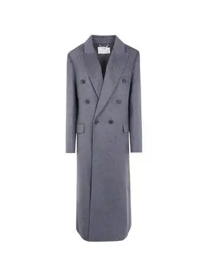 Victoria Beckham Double-breasted Oversized Coat - Grey