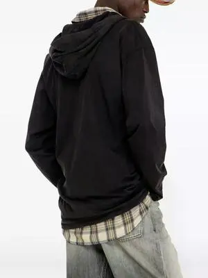DIESEL® Long-sleeve T-shirt With Flannel Hood
