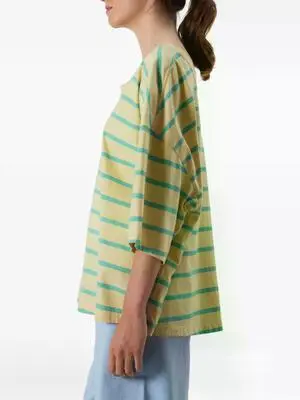 American Vintage Striped Cotton T-shirt