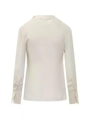 Victoria Beckham Seam-detail Long-sleeve Blouse