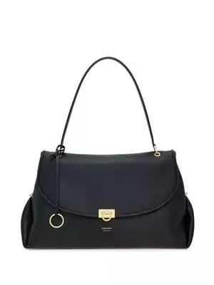 FERRAGAMO Gancini Shoulder Bag - Black