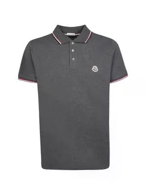 Moncler Logo-patch Tipped Polo Shirt