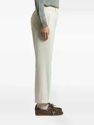 Peserico Pressed-crease Tailored Trousers - Neutrals