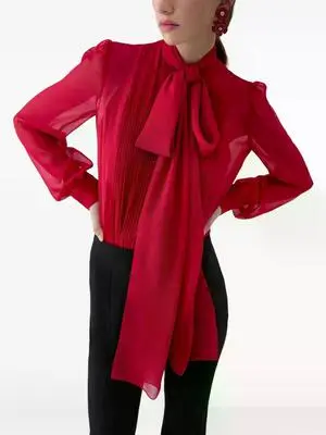 Carolina Herrera Pleated Detail Blouse