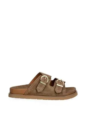 Gant Buckle-detail Slides - Brown