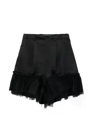 Noir Kei Ninomiya Tulle-trim Shorts