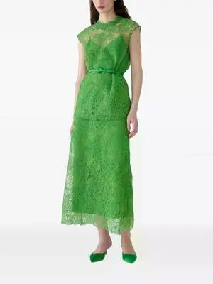 Carolina Herrera Lace Midi Skirt
