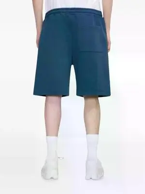 FLANEUR Sounds Good Spray Logo-print Cotton Shorts