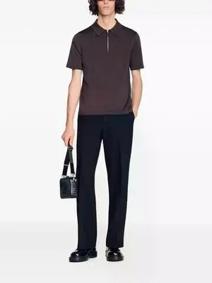 Sandro Zip-fastening Polo Shirt