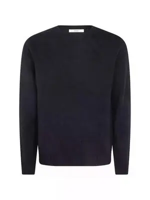 NUUR Round-neck Wool Sweater - Black