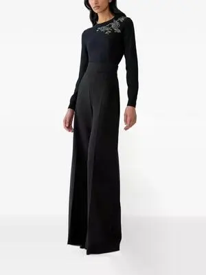 Carolina Herrera Floral-embroidered Sweater