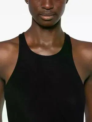 Rick Owens Ribbed Curved-hem Tank Top